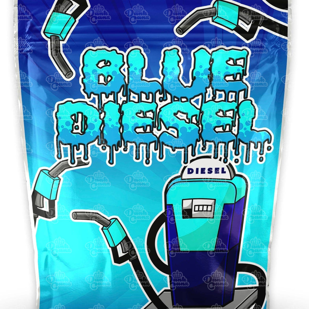Blue Diesel Mylar Bags | Cali Packs | Empty Packaging Size – DC Packaging