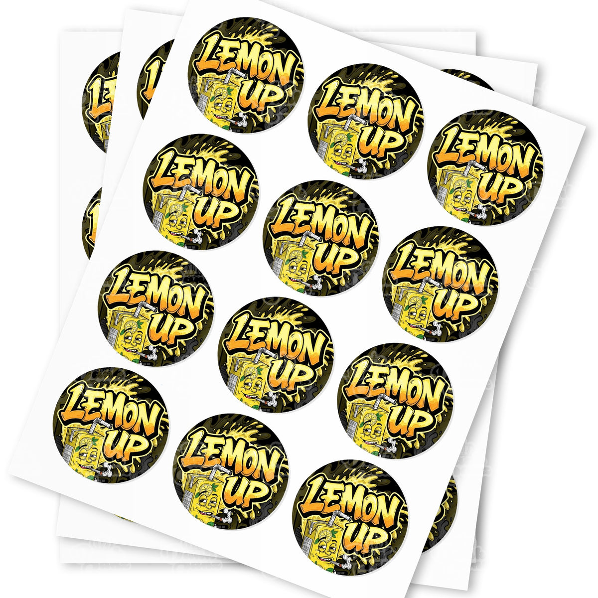 Lemon Up Strain Stickers | Strain Labels