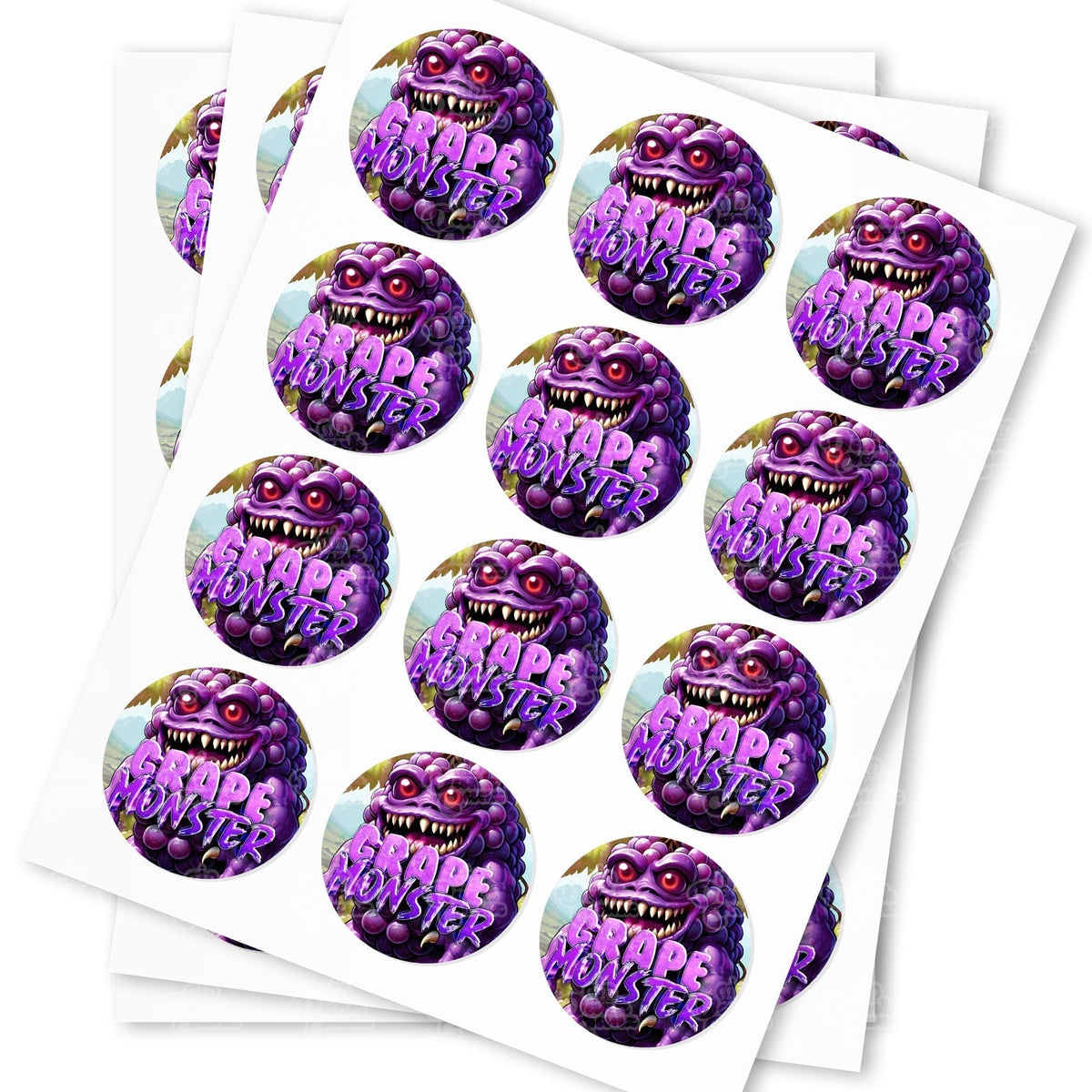 Grape Monster Strain Stickers | Premium Custom Stickers – DC Packaging