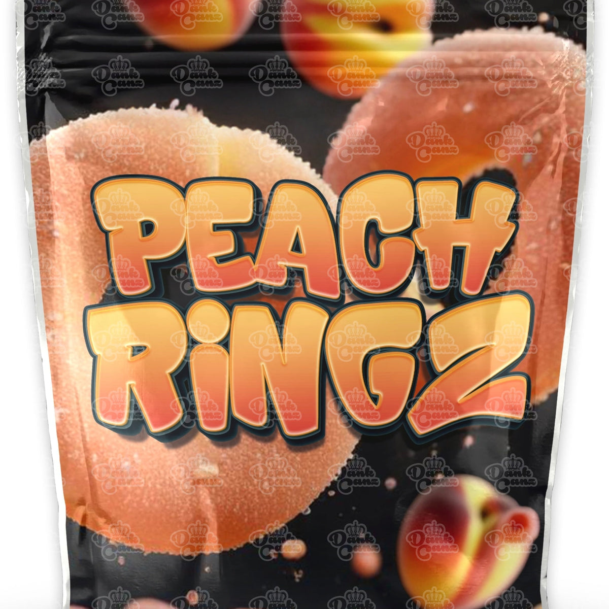 Peach Ringz Mylar Bags | Cali Packs | Empty Packaging Size – DC Packaging