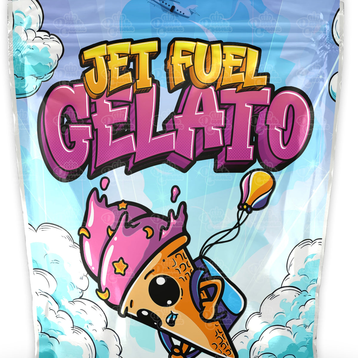 Jet Fuel Gelato Mylar Bags | Cali Packs | Empty Packaging Size – DC ...