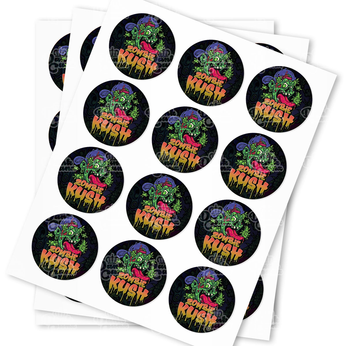 Zombie Kush Strain Stickers – DC Packaging