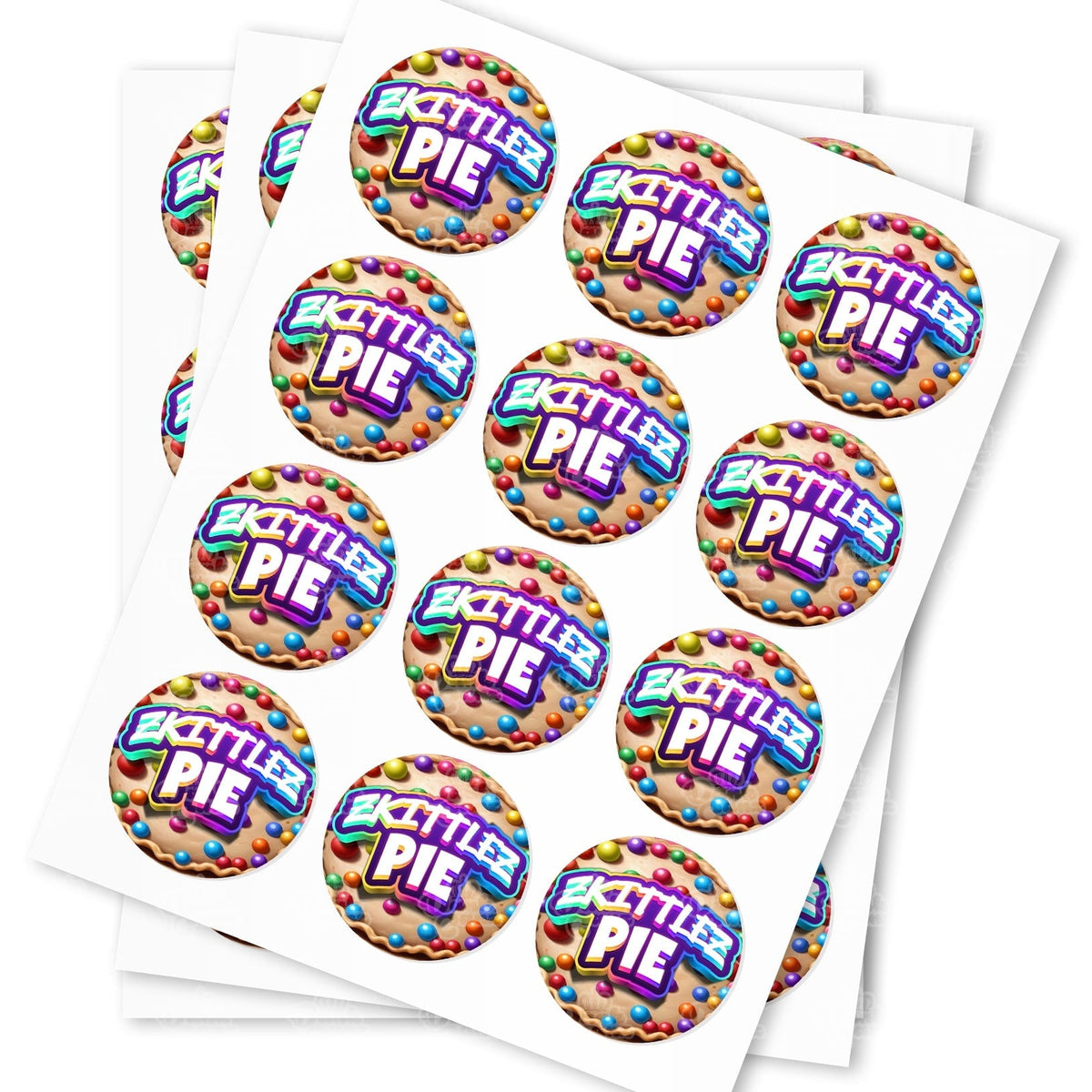Zkittlez Pie Strain Stickers | Premium Custom Stickers – DC Packaging