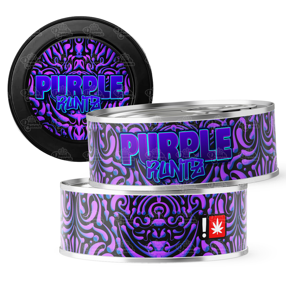 Purple Runtz 3.5g Self Seal Tins - Pressitins - Cali Tins – DC Packaging