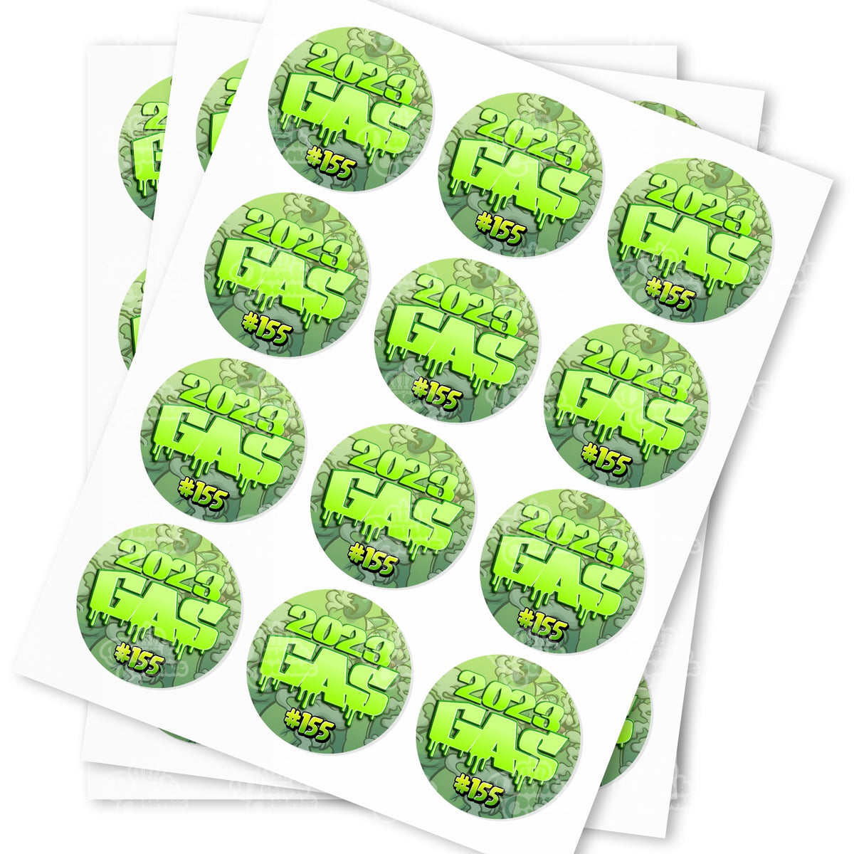 2023 Gas #155 Strain Stickers | Strain Labels