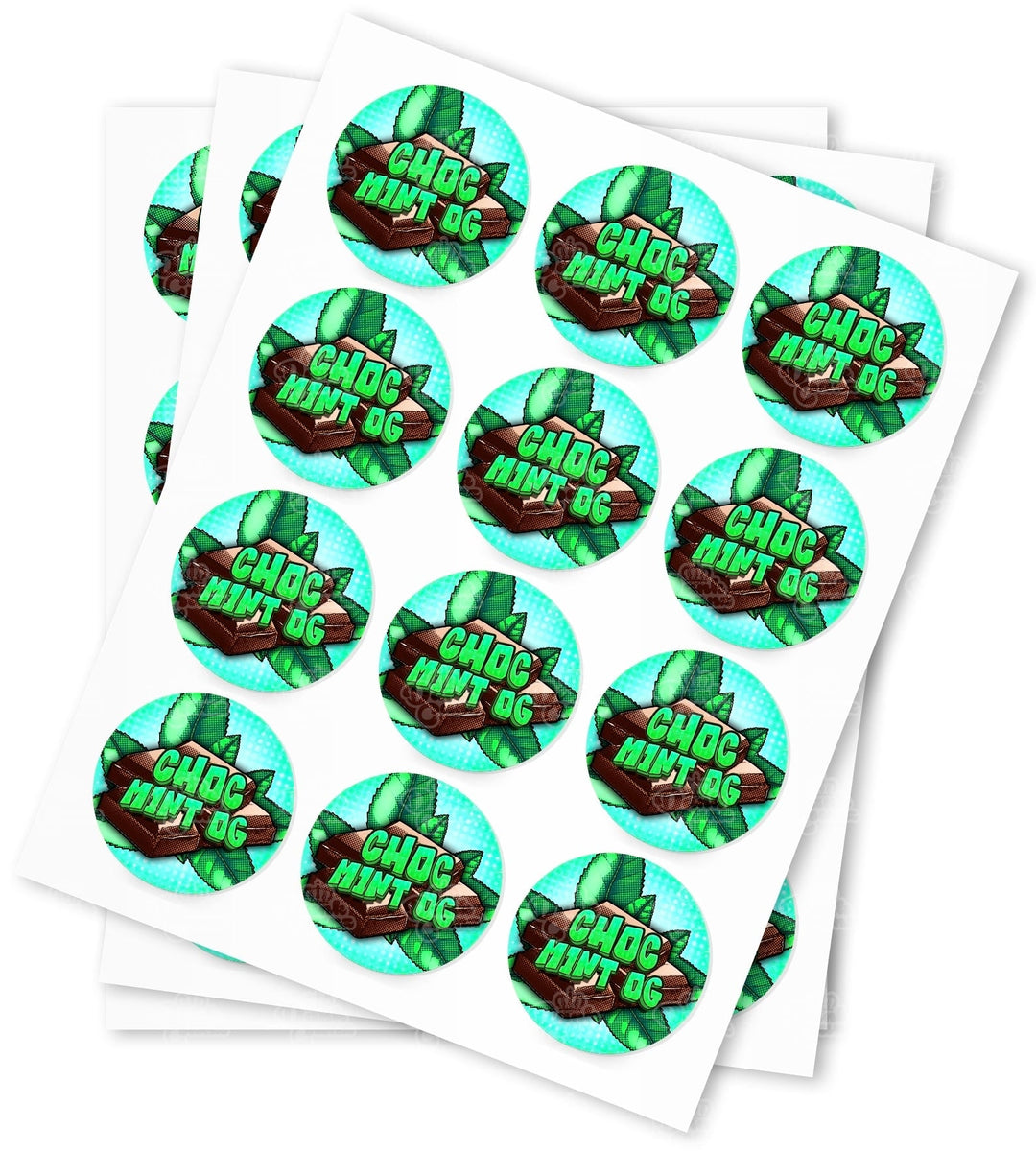 Choc Mint OG Strain Stickers