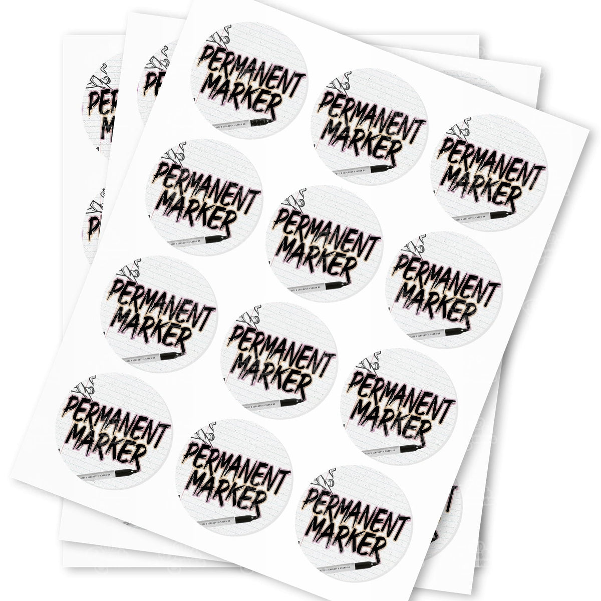 Permanent Marker Strain Stickers | Premium Custom Stickers – DC Packaging