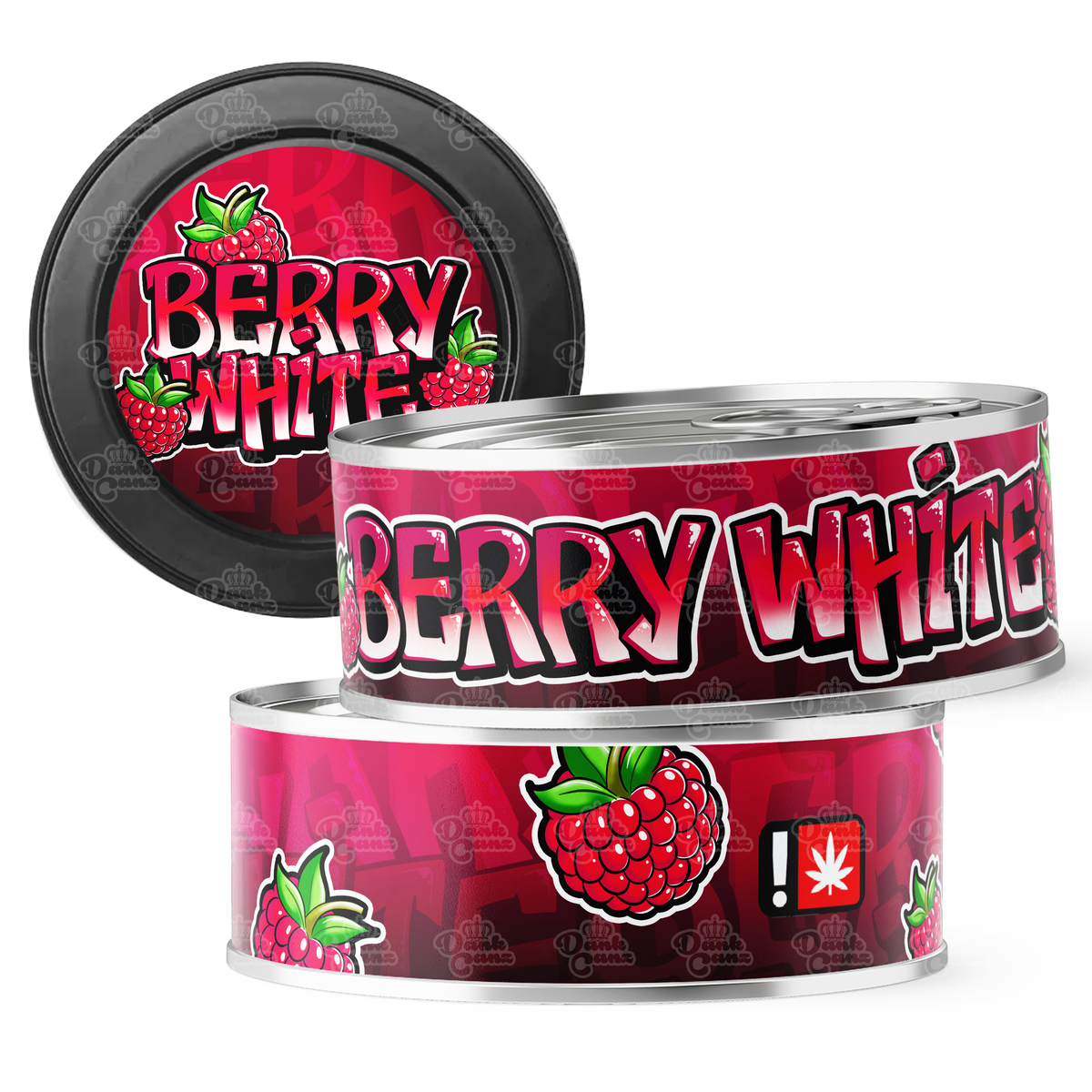 Berry White 3.5g Self Seal Tins - Pressitins - Cali Tins – DC Packaging