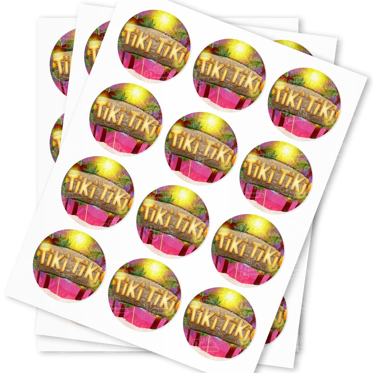 Tiki Tiki Strain Stickers | Premium Custom Stickers – DC Packaging