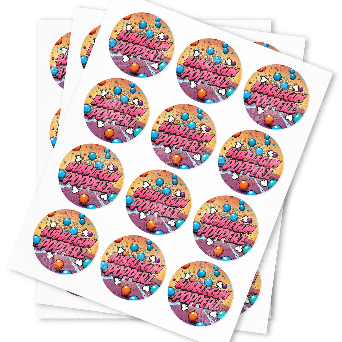 Bubblegum Popperz Strain Stickers | Strain Labels – DC Packaging