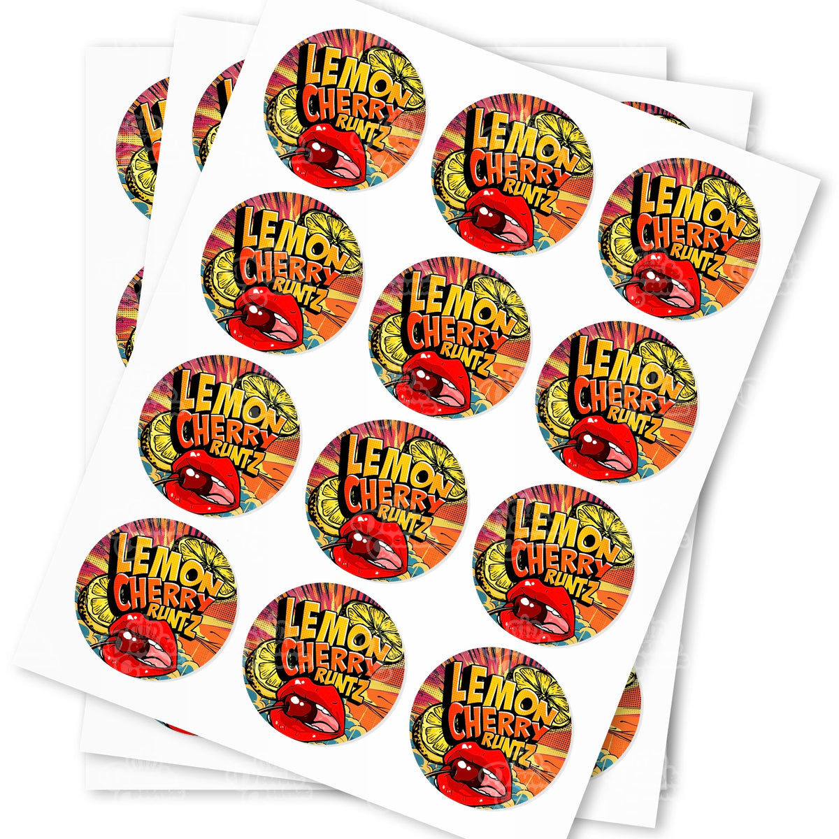 Lemon Cherry Runtz Strain Stickers – DC Packaging