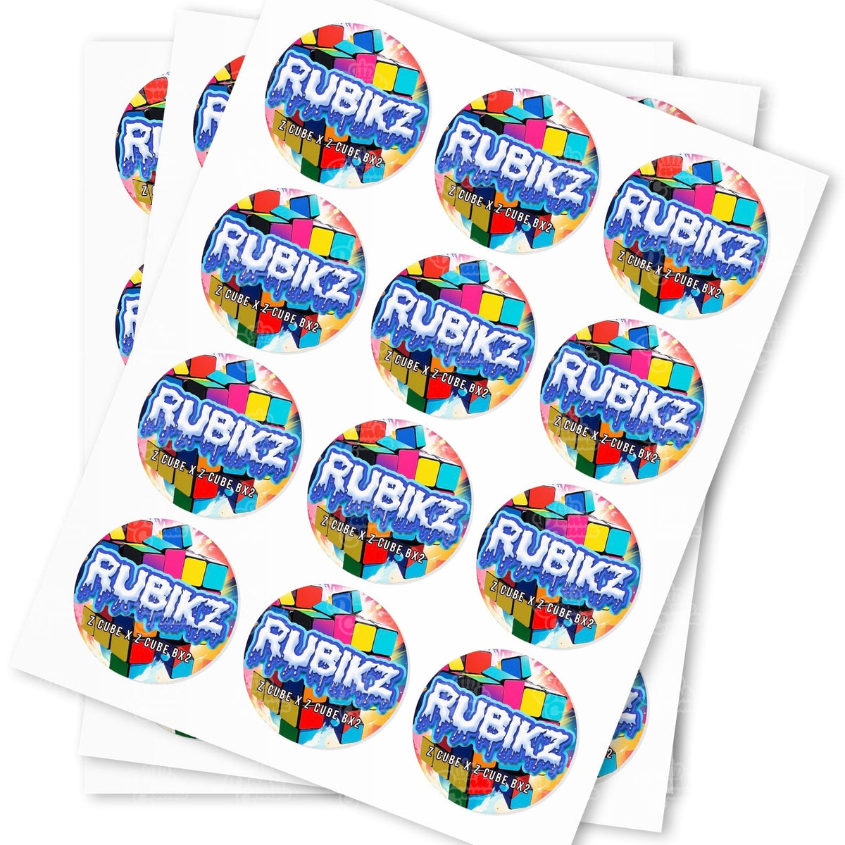 Rubikz Strain Stickers | Premium Custom Stickers – DC Packaging