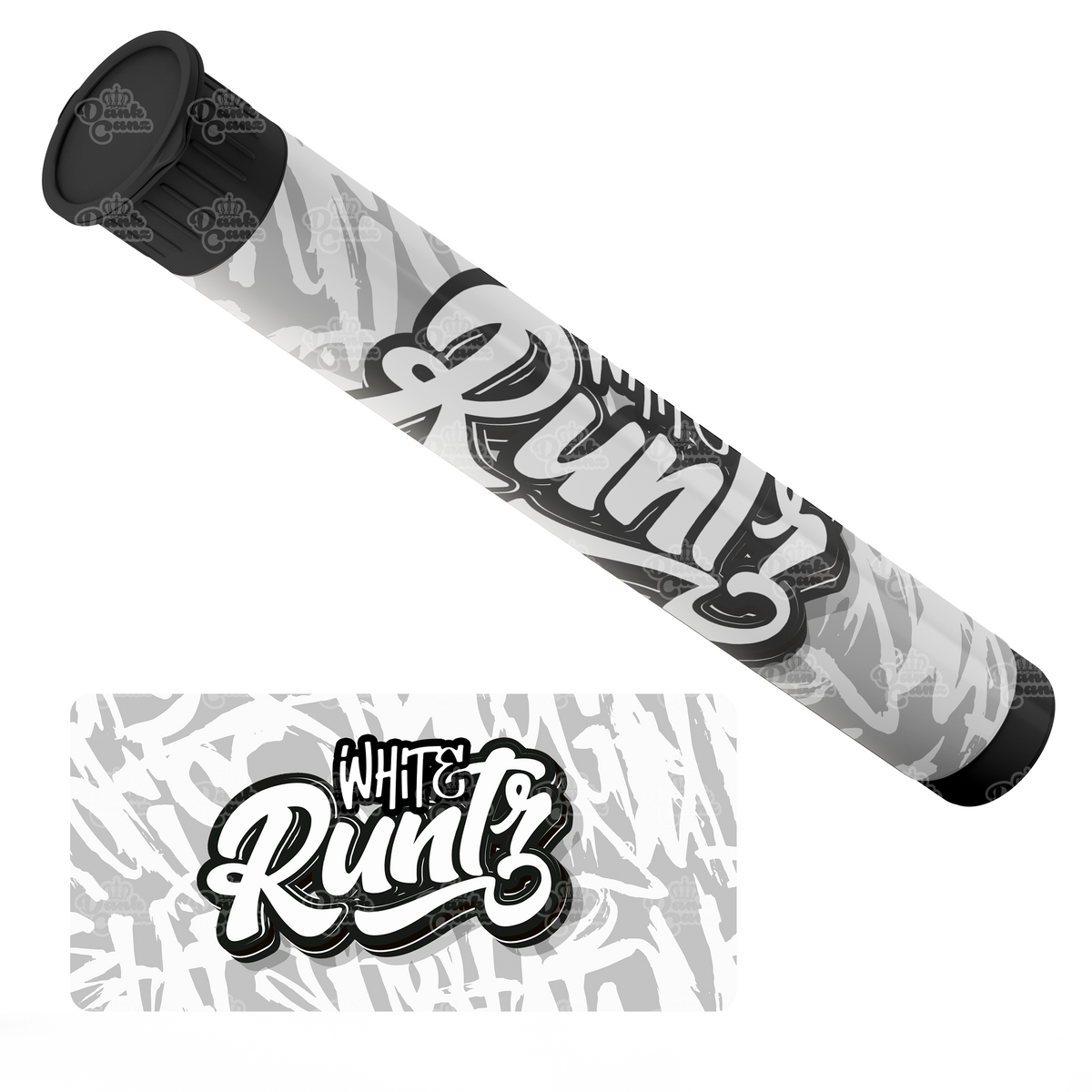 White Runtz Pre Roll Tubes | Empty Doob Tubes | 115mm – DC Packaging