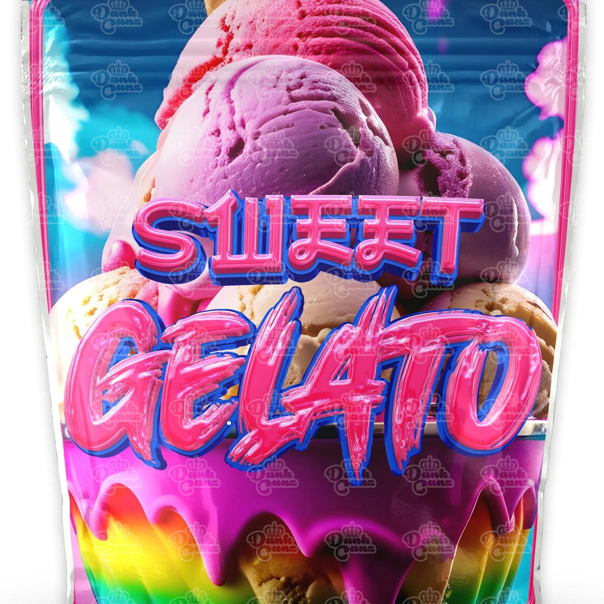 Sweet Gelato Mylar Bags | cali packz | Empty Packaging Size