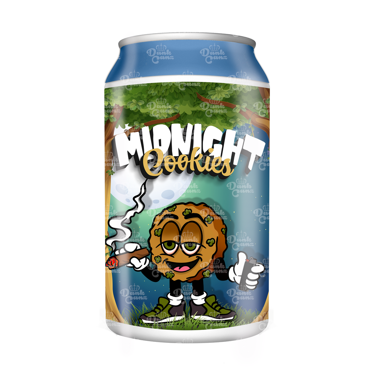 Midnight Cookies 3.5g Cali Style Plastic Soda Cans | Cali Packaging
