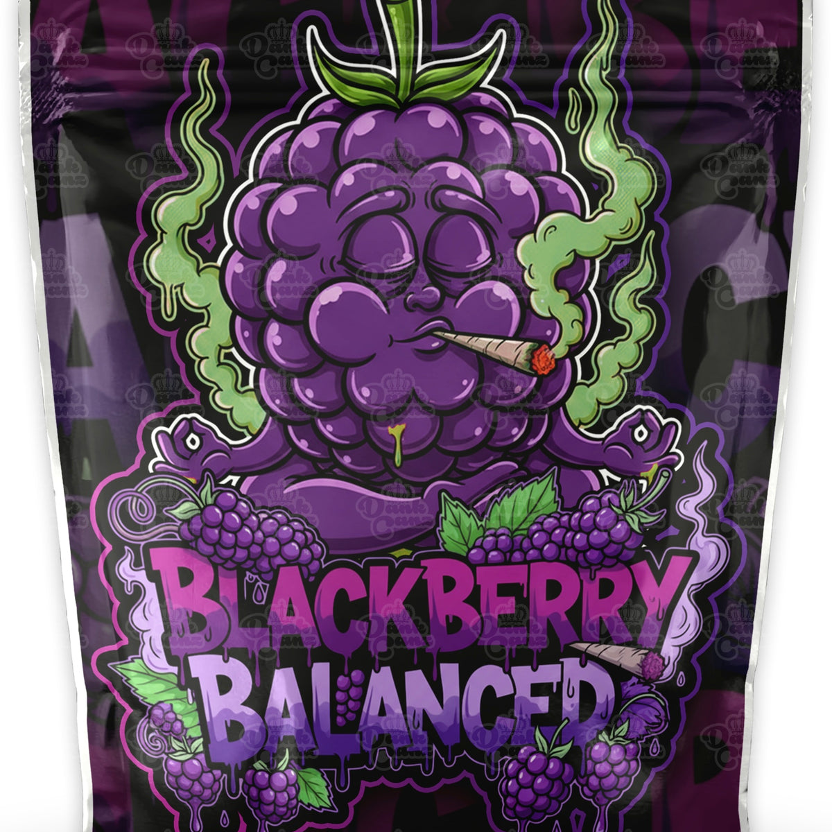 Blackberry Balanced Mylar Bags | cali packz | Empty Packaging Size