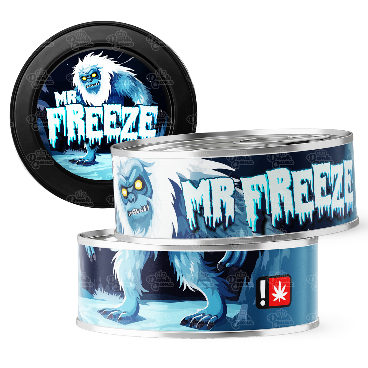 Mr Freeze 3.5g Self Seal Tins - Pressitins - Cali Tins – DC Packaging