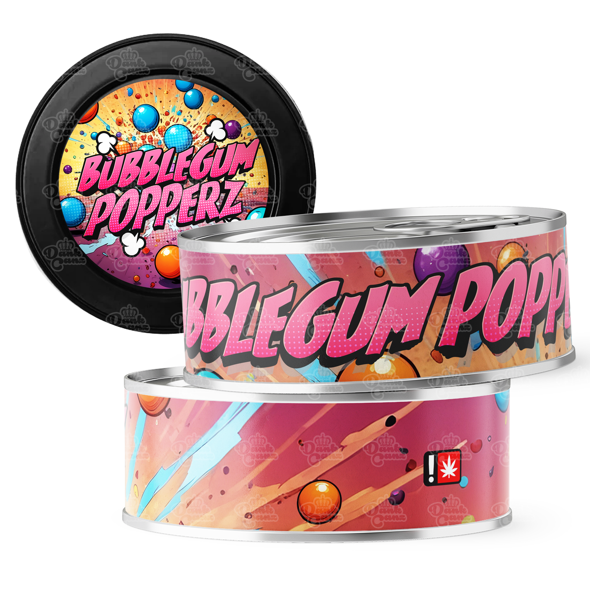 Bubblegum Popperz 3.5g Self Seal Tins - Pressitins - Cali Tins – DC ...