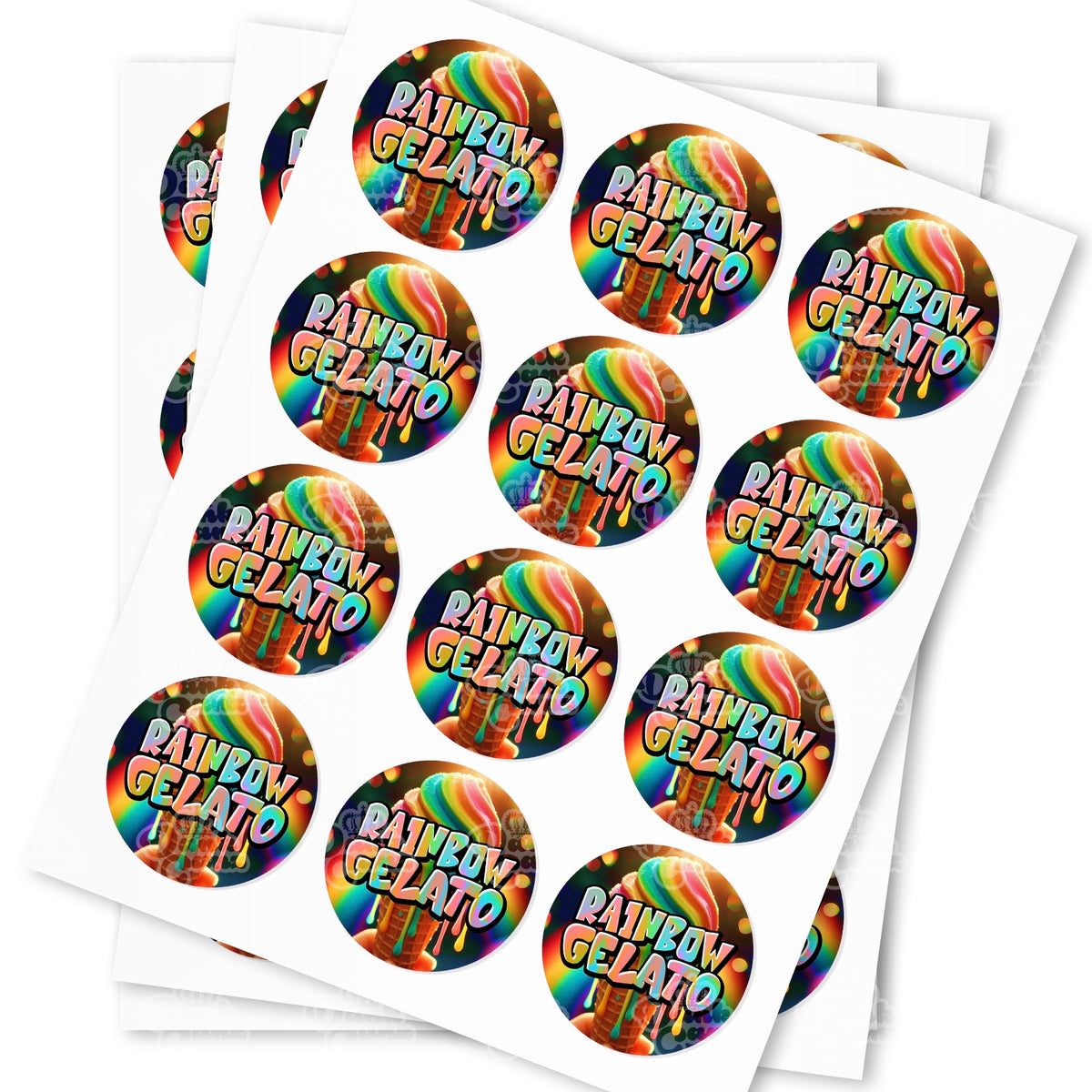 Rainbow Gelato Strain Stickers | Strain Labels – DC Packaging