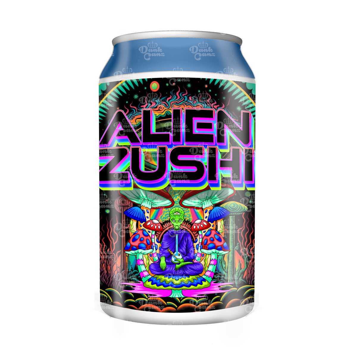 Alien Zushi 3.5g Cali Style Plastic Soda Cans | Cali Packaging – DC ...