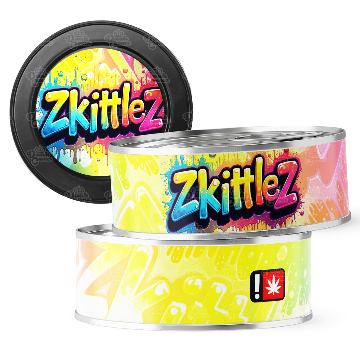 Zkittlez 3.5g Self Seal Tins - Pressitins - Cali Tins
