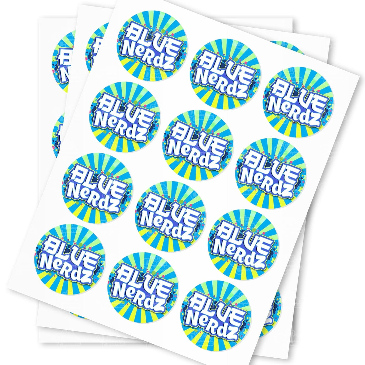 Blue Nerdz Strain Stickers | Premium Custom Stickers – DC Packaging