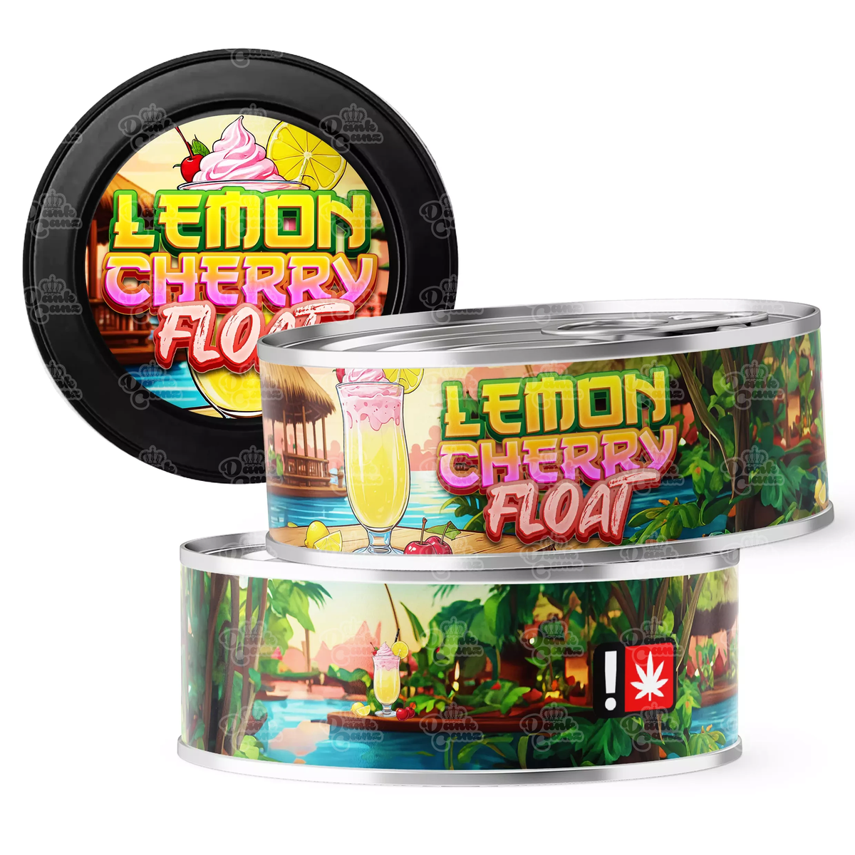 Lemon Cherry Float 3.5g Self Seal Tins - Pressitins - Cali Tins – DC ...