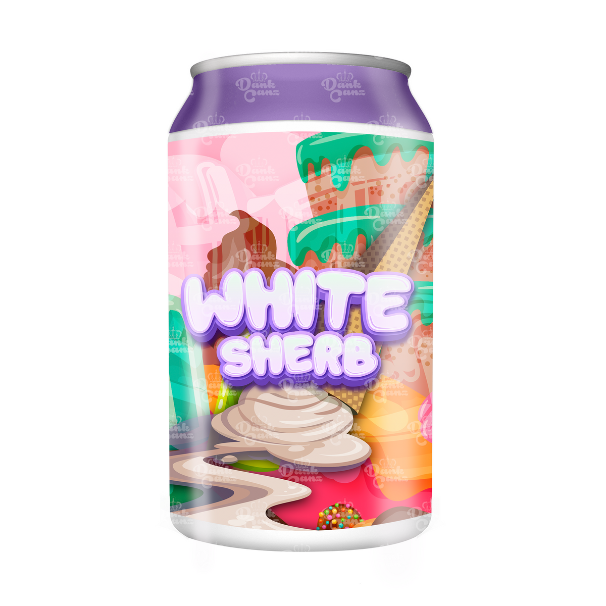 White Sherb 3.5g Cali Style Plastic Soda Cans | Cali Packaging – DC ...