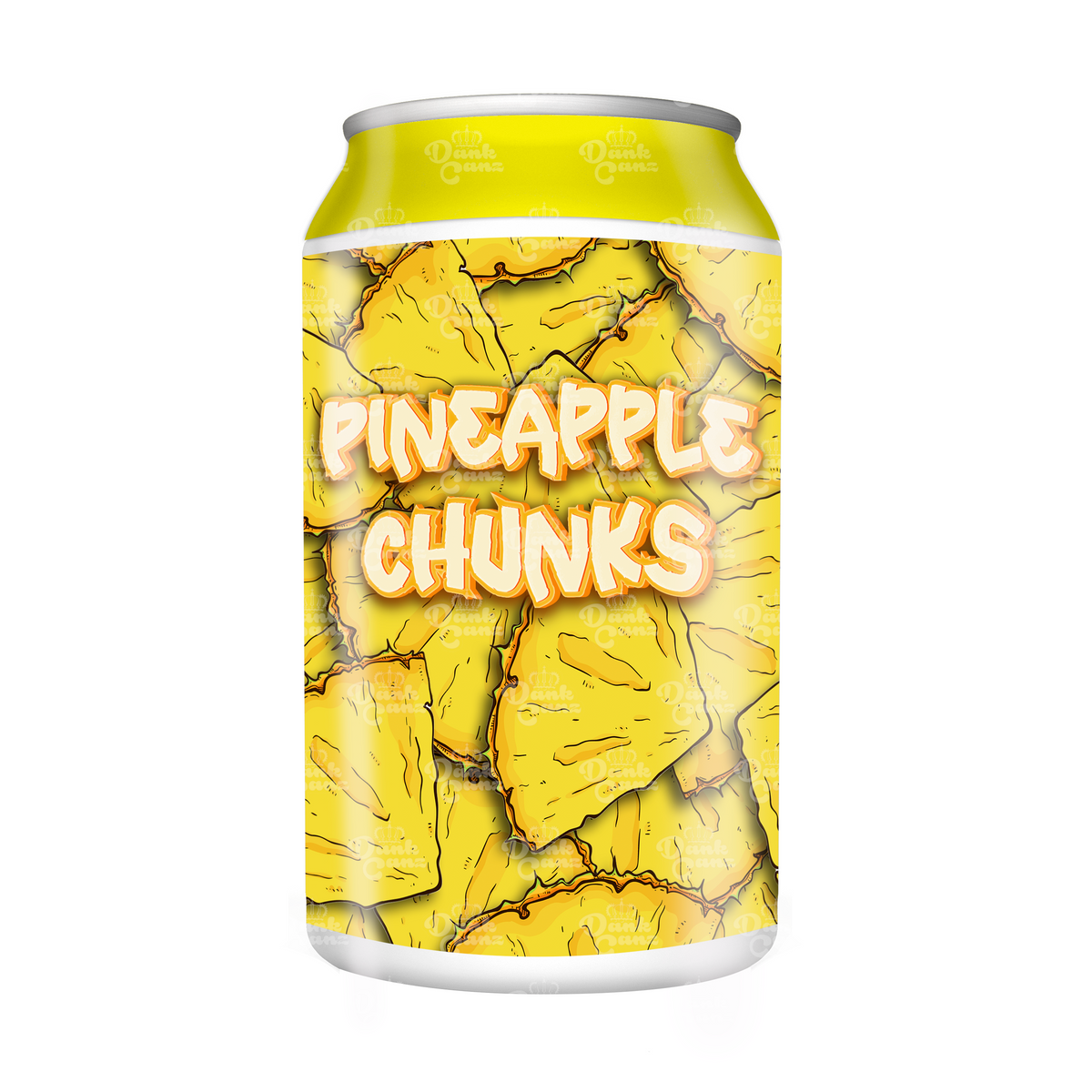 Pineapple Chunks 3.5g Cali Style Plastic Soda Cans | Cali Packaging