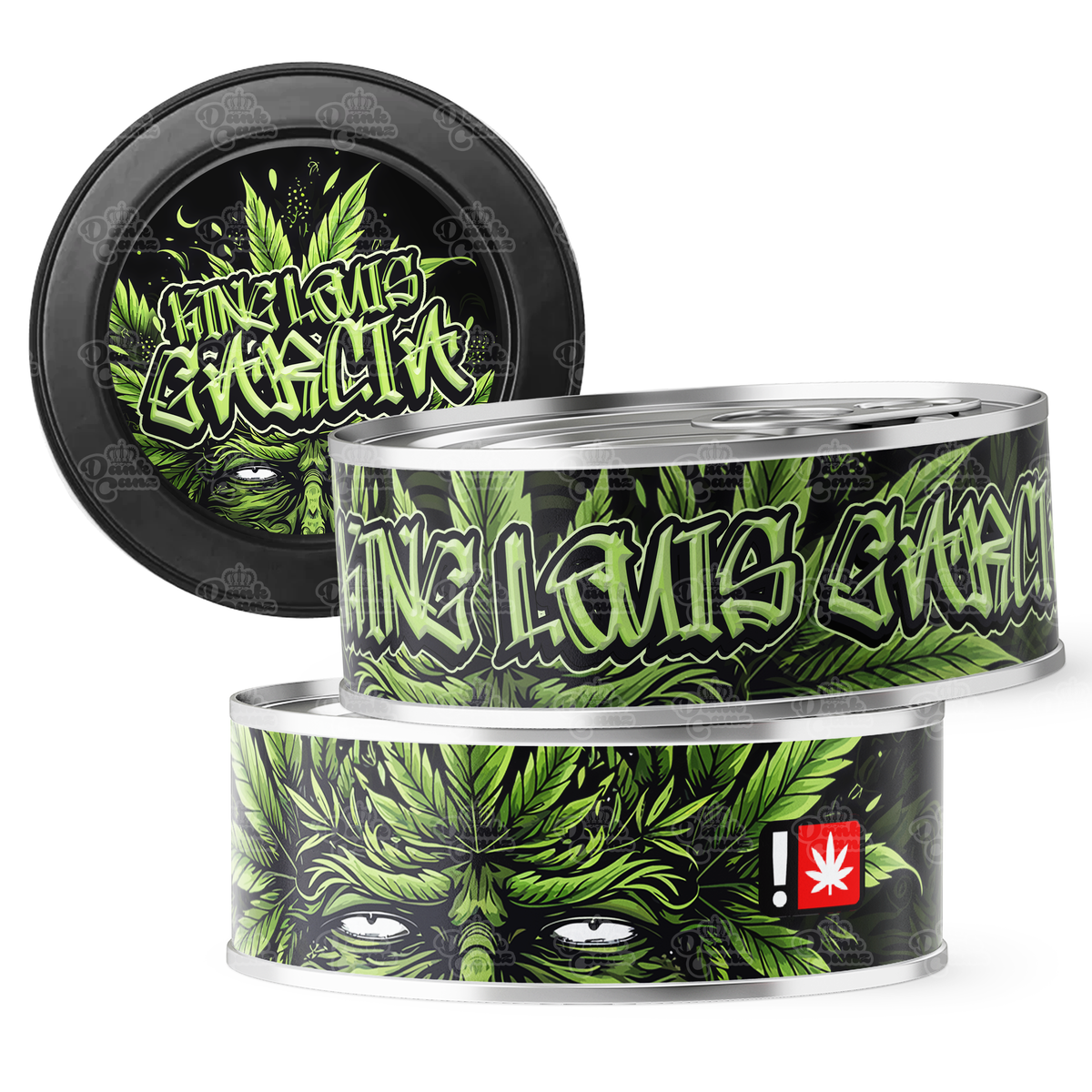 King Louis Garcia 3.5g Self Seal Tins - Pressitins - Cali Tins