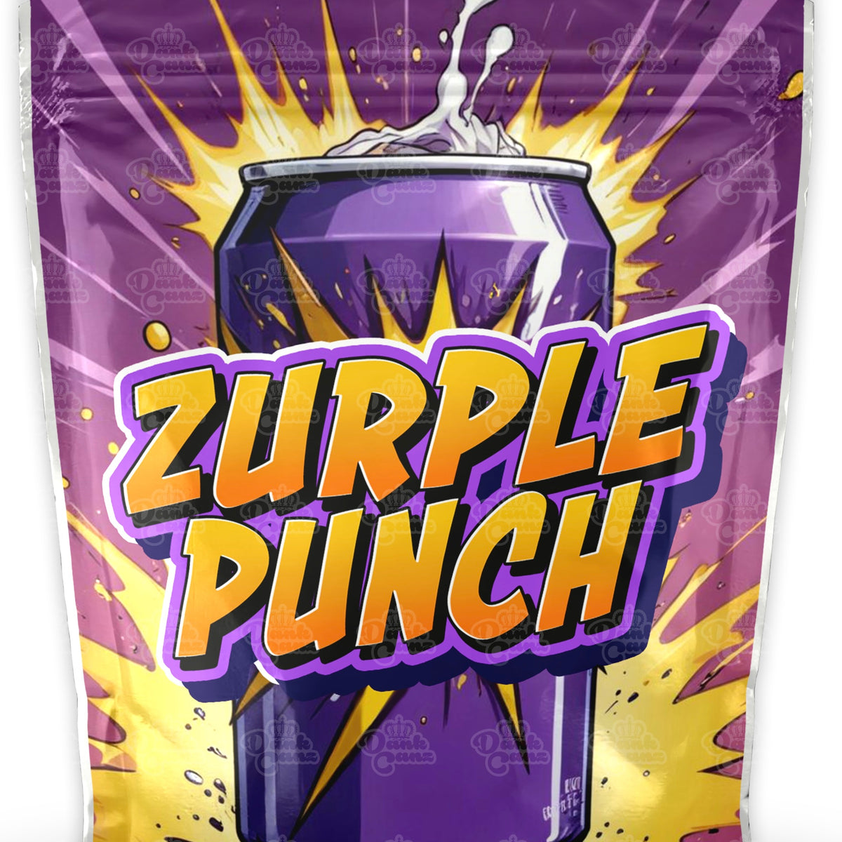 Zurple Punch Mylar Bags | Cali Packs | Empty Packaging Size – DC Packaging