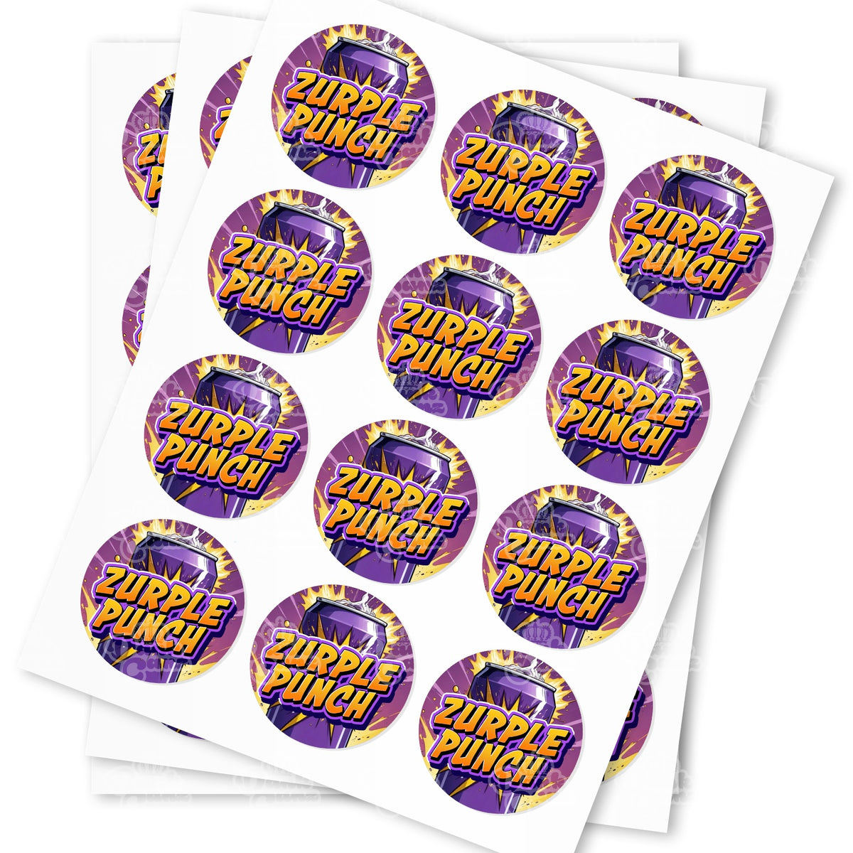 Zurple Punch Stickers – DC Packaging