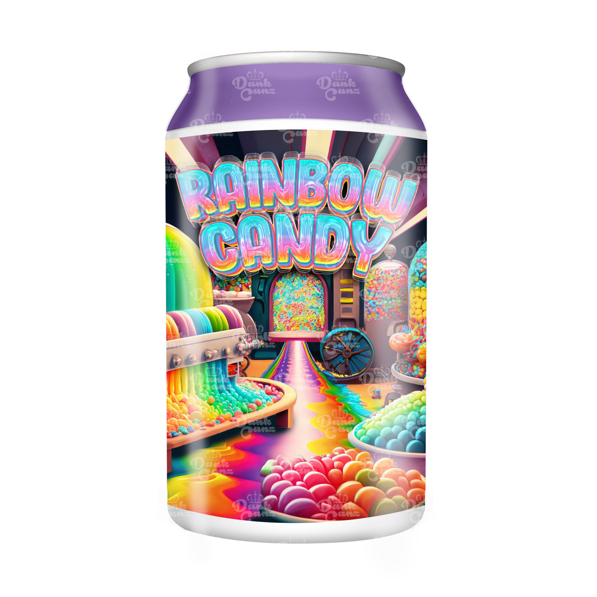 Rainbow Candy 3.5g Cali Style Plastic Soda Cans | Cali Packaging