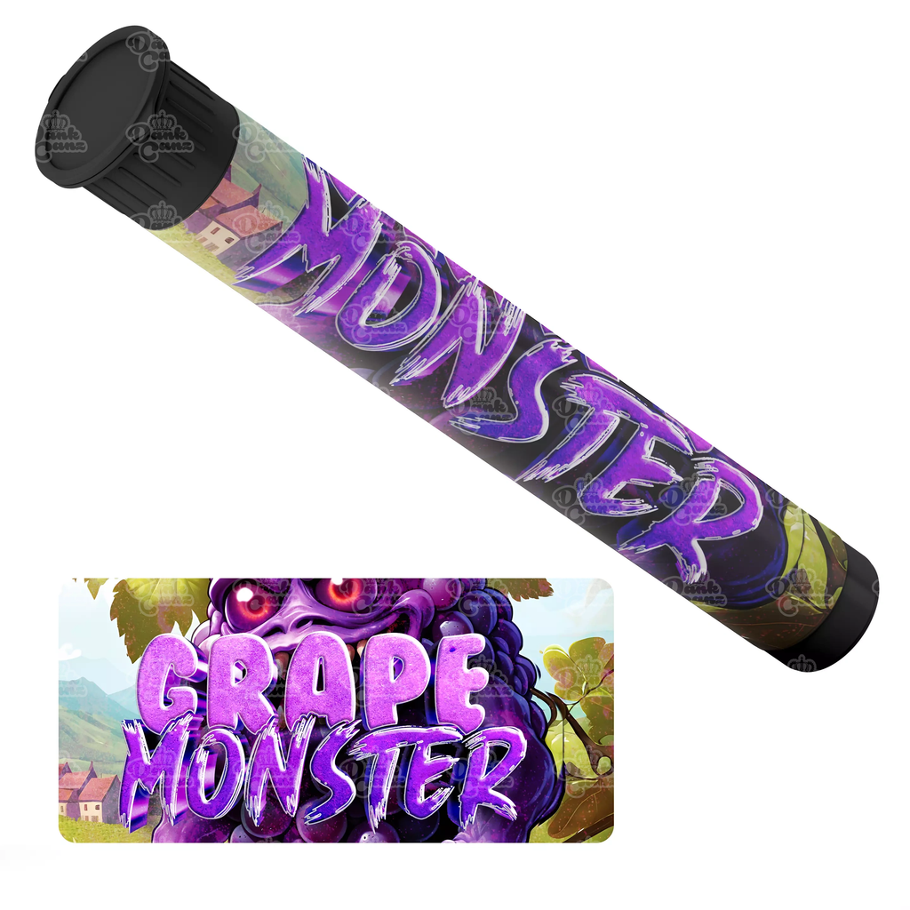 Grape Monster Pre Roll Tubes | Empty Doob Tubes | 115mm
