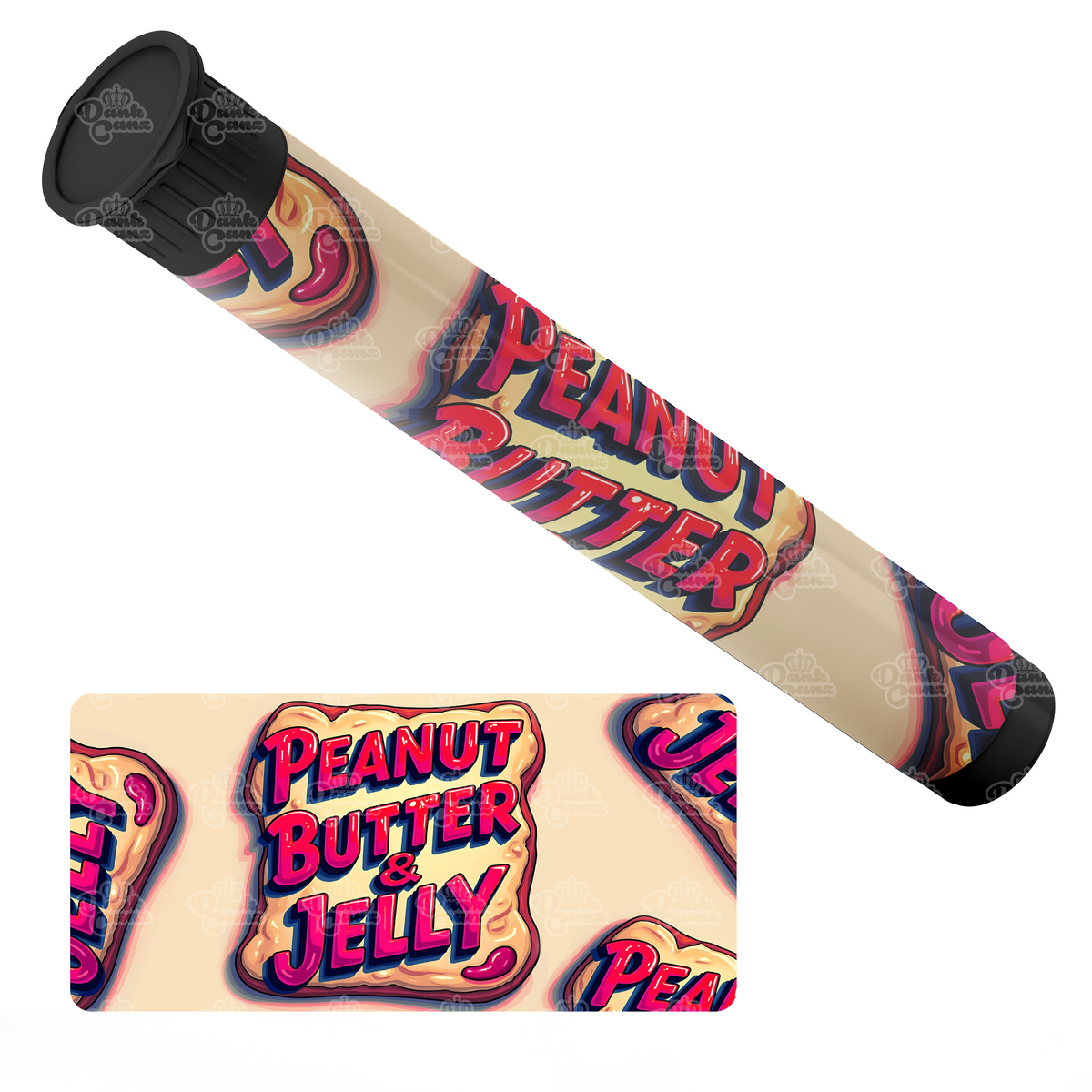 Peanut Butter & Jelly Pre Roll Tubes | Empty Doob Tubes | 115mm – DC ...