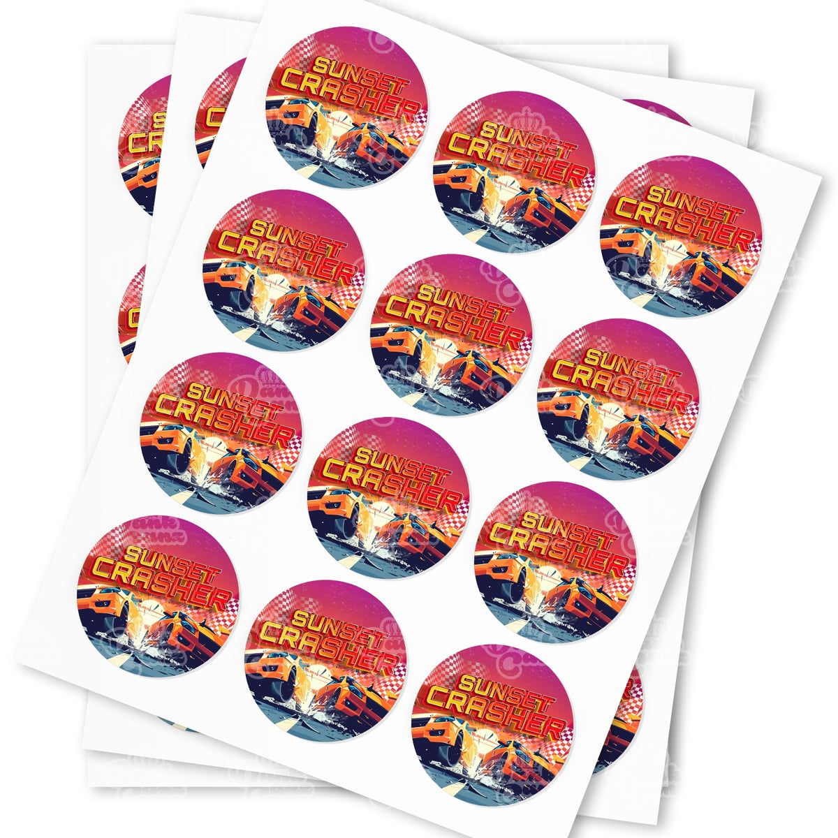 Sunset Crasher Strain Stickers | Strain Labels – DC Packaging