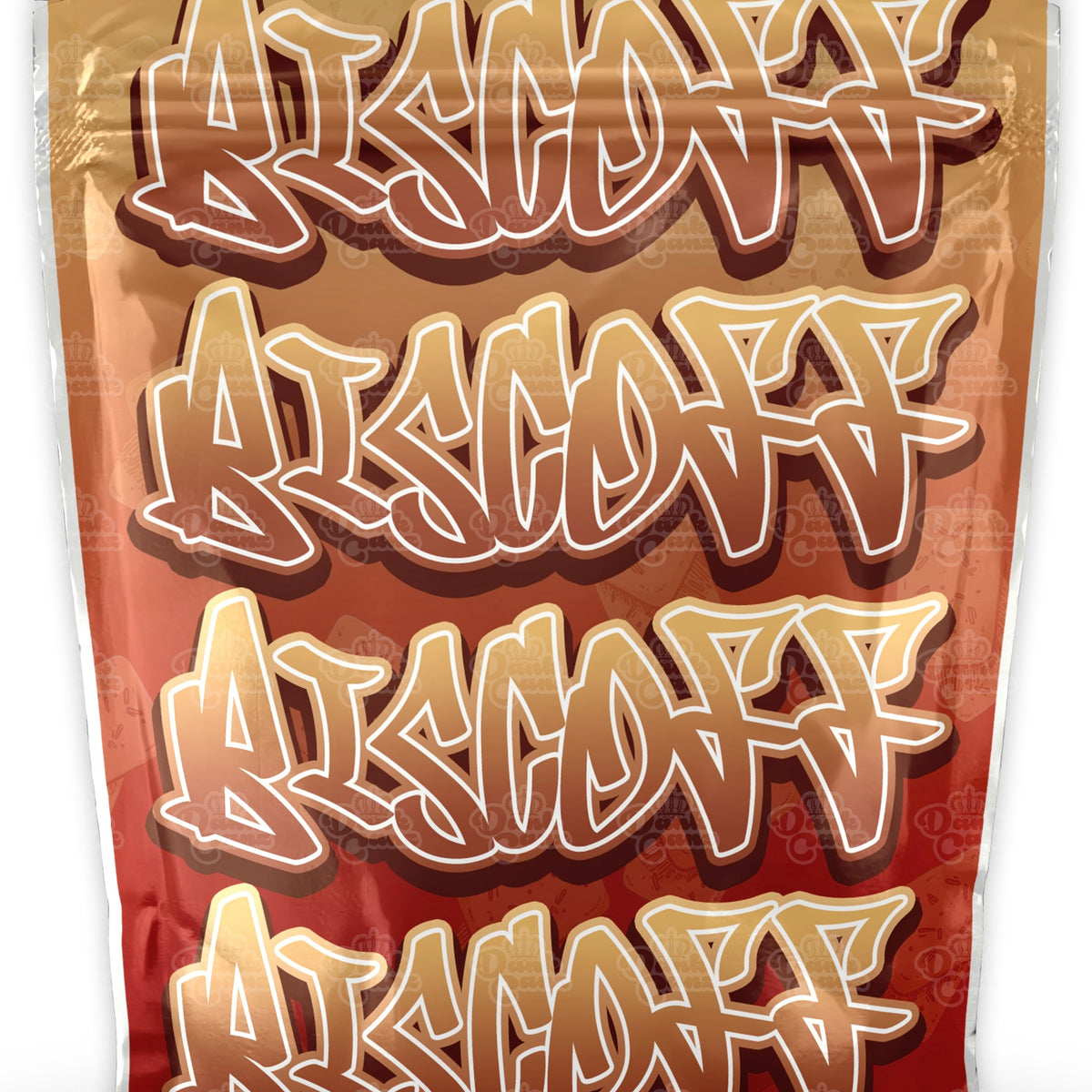 Biscoff Mylar Bags | cali packz | Empty Packaging Size