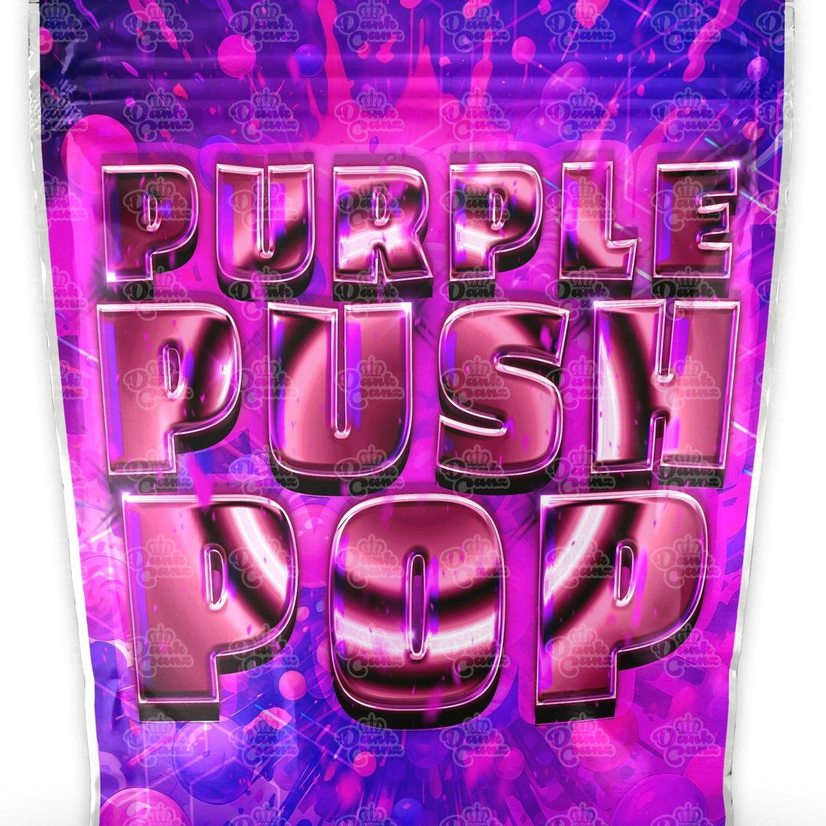 Purple Push Pop Mylar Bags | Cali Packs | Empty Packaging Size – DC ...
