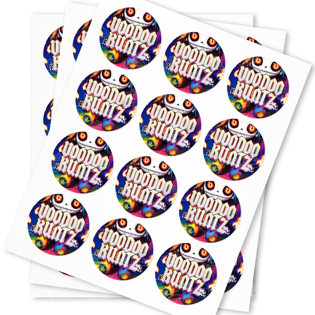 Voodoo Runtz Strain Stickers | Premium Custom Stickers – DC Packaging