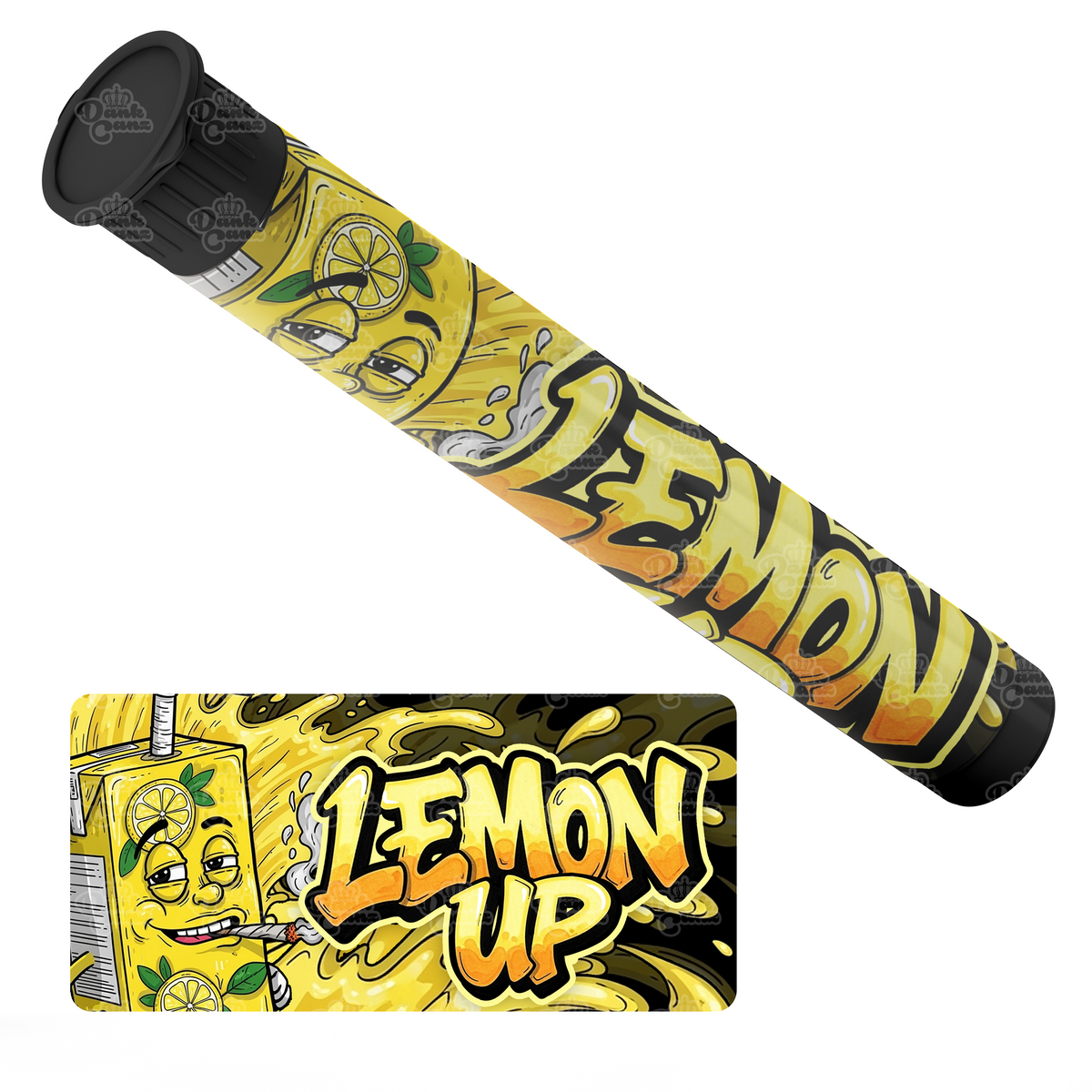 Lemon Up Pre Roll Tubes | Empty Doob Tubes | 115mm – DC Packaging