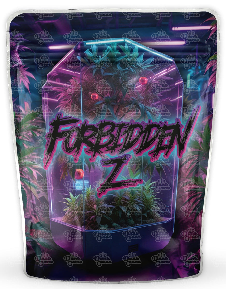Forbidden Z Mylar Bags | Cali Packs | Empty Packaging Size