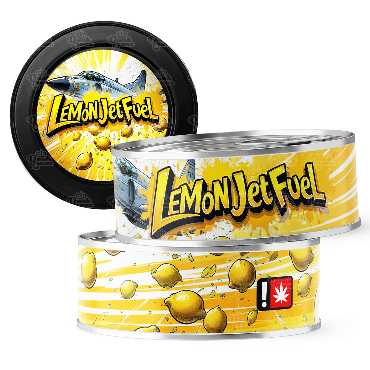 Lemon Jet Fuel 3.5g Self Seal Tins - Pressitins - Cali Tins – DC Packaging