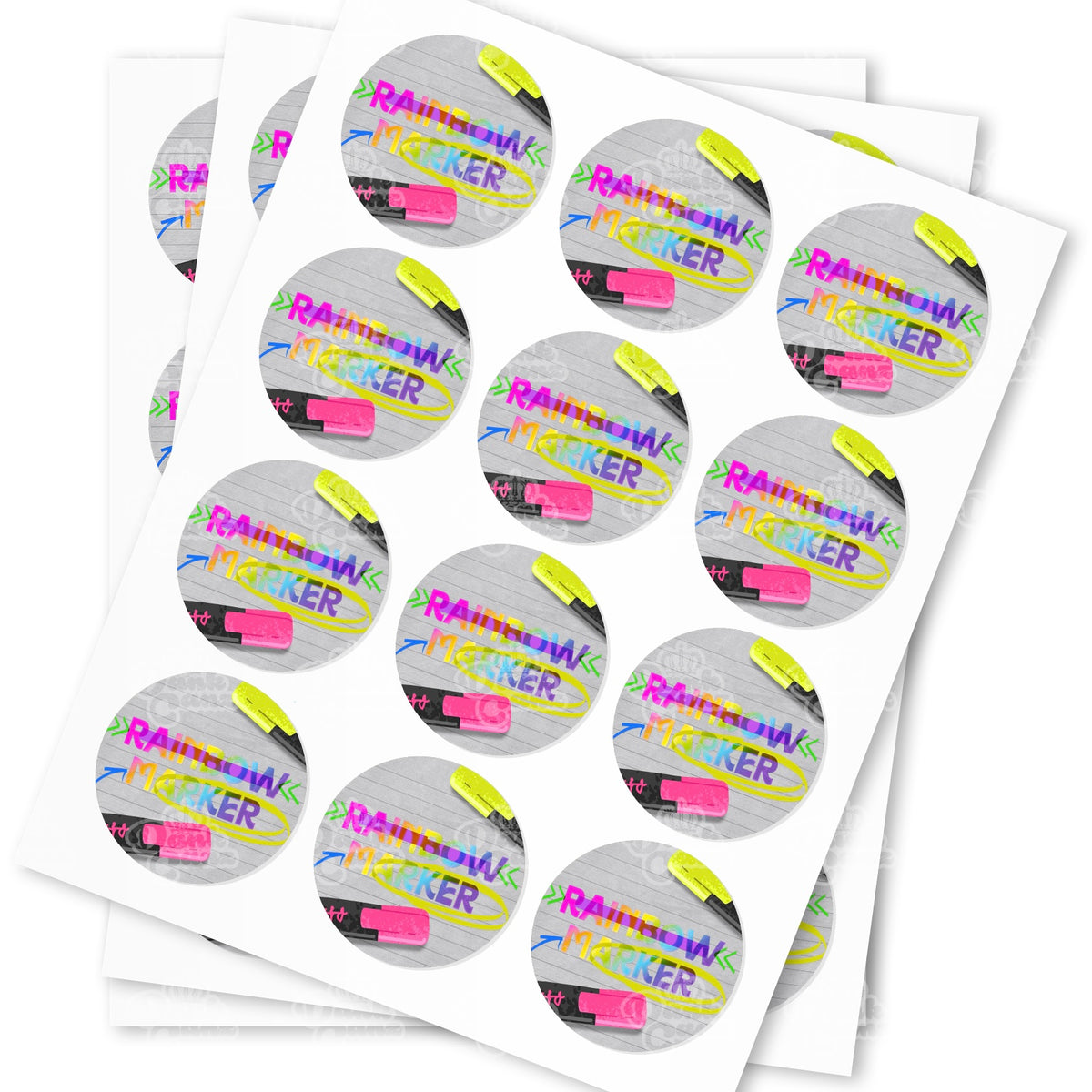 Rainbow Marker Strain Stickers | Strain Labels – DC Packaging