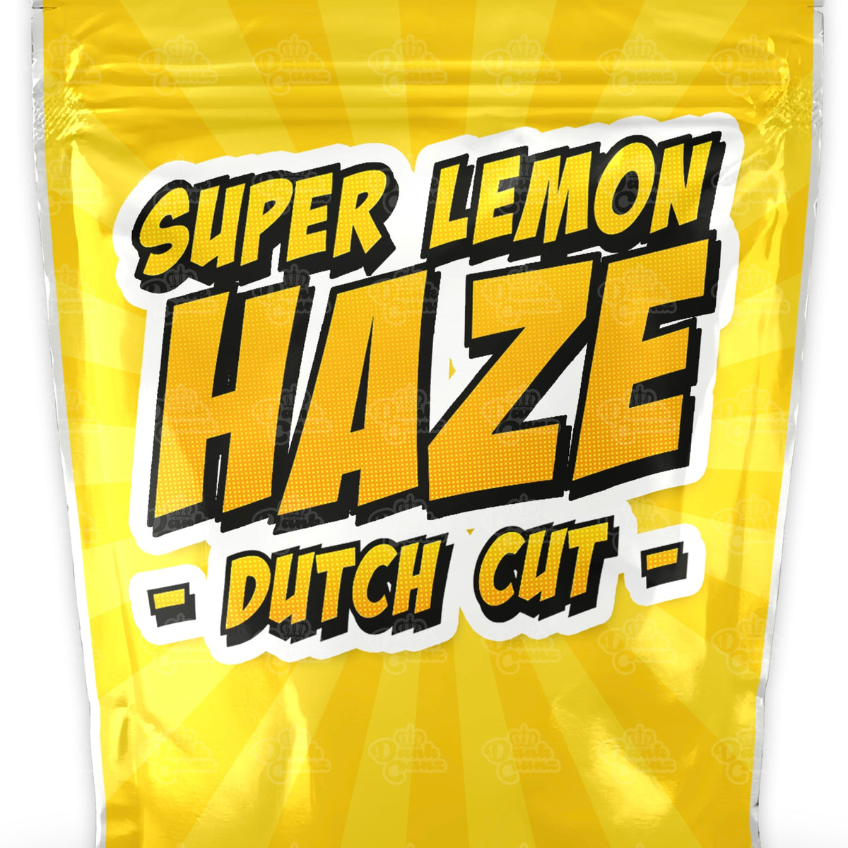 Super Lemon Haze Dutch Cut Mylar Bags | Cali Packs | Empty Packaging ...