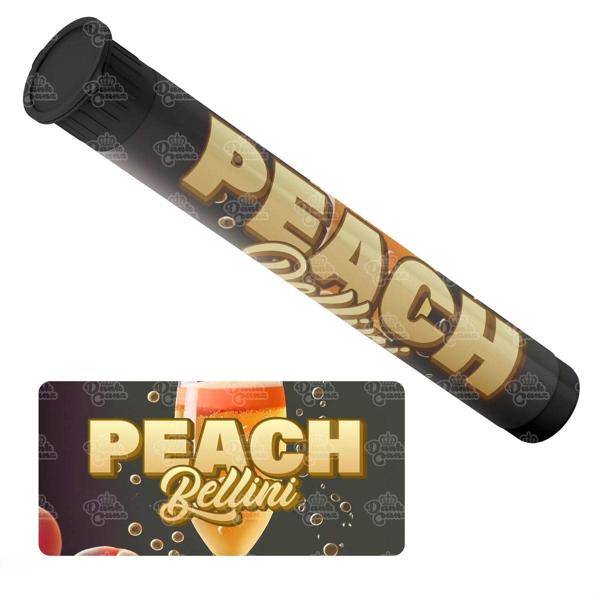 Peach Bellini Pre Roll Tubes | Empty Doob Tubes | 115mm – DC Packaging