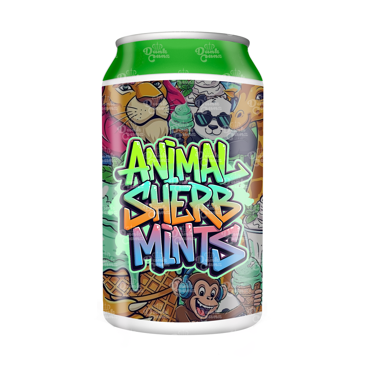 Animal Sherb Mints 3.5g Cali Style Plastic Soda Cans | Cali Packaging