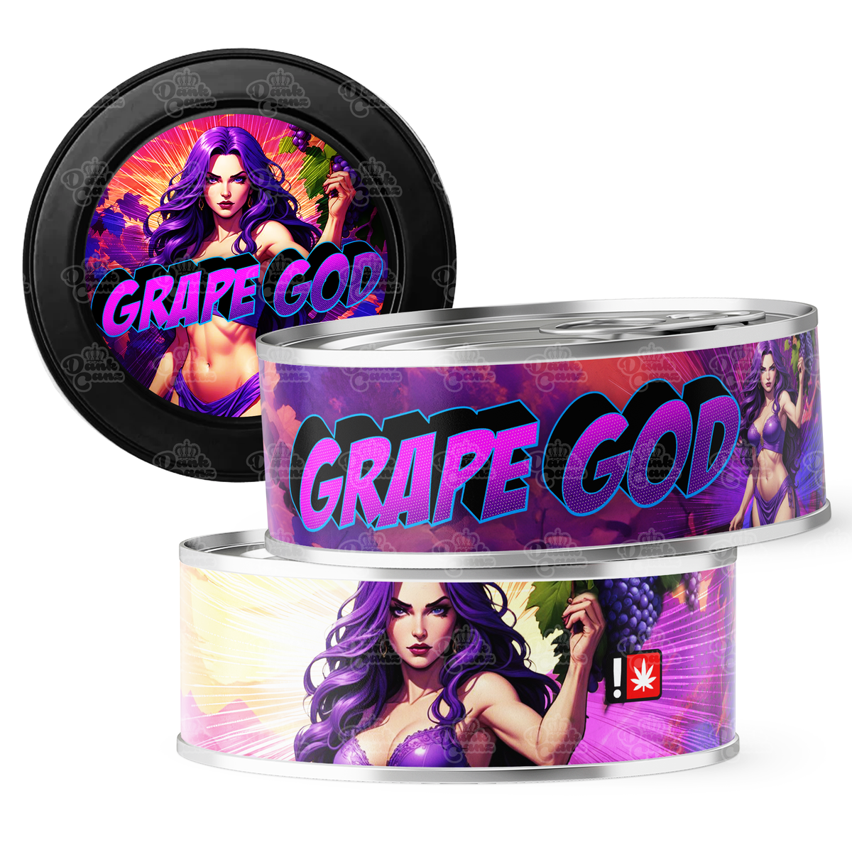 Grape God 3.5g Self Seal Tins - Pressitins - Cali Tins – DC Packaging