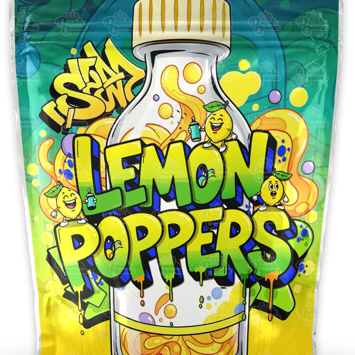 Lemon Poppers Mylar Bags | cali packz | Empty Packaging Size