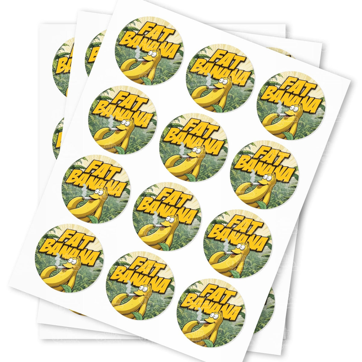 Fat Banana Strain Stickers | Premium Custom Stickers – DC Packaging