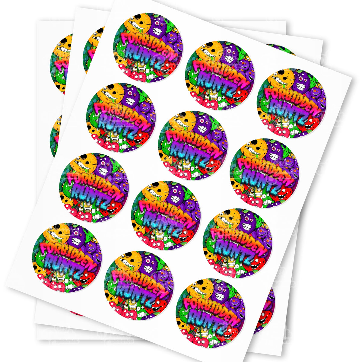 Forbidden Runtz Strain Stickers | Strain Labels